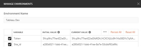 Tableaus Rest Api Using Postman The Basics