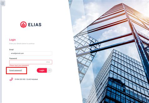 resetting your password and forgotten password elias help