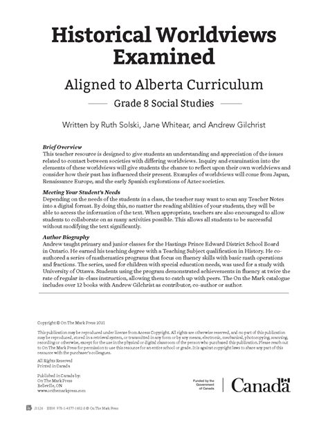 Alberta Grade 8 Social Studies Resources At Susan Burke Blog