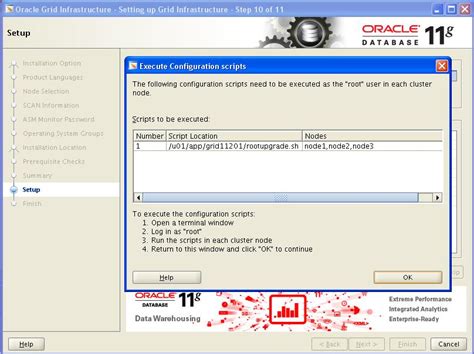 Screenshots Of Upgrade Of 11gr1 Crs To 11gr2 Grid Infrastructure On Linux 5