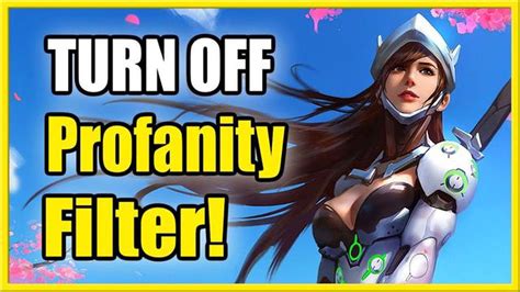 Disabling The Profanity Filter A Step By Step Guide