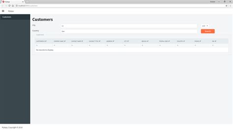 Multiple Field Search Form Angular Radzen