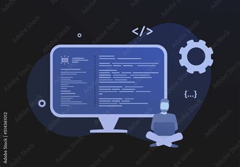 Vecteur Stock Functional Programming Object Oriented Languages Concept