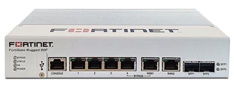 Fortinet Fortigate Rugged Fgr 60f Network Security Firewall Appliance 6 Port 10 100 1000base
