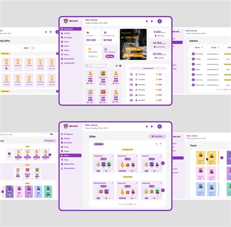 Admin Panel For Game App UI Design On Behance