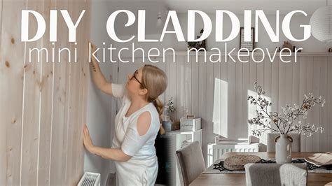 Kitchen Makeover Diy Cladding A Feature Wall Kaitlyn Louise ♡ Youtube