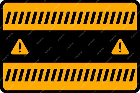Premium Vector Warning Frame Images With Strips Vector Illustration