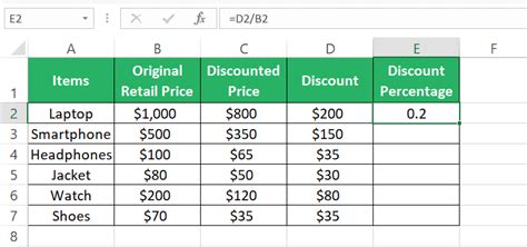 How To Calculate Discount Percentage In Excel Easy Spreadsheeto