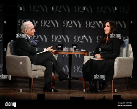 Martin Scorsese Left And Olivia Harrison Discuss Her Book Came The Lightening Twenty Poems
