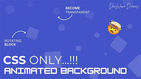 Easy Pure Css Animated Background Effect Css Animation Background