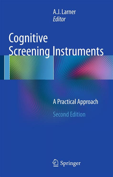 Cognitive Screening Instruments A Practical Approach 2nd Edition