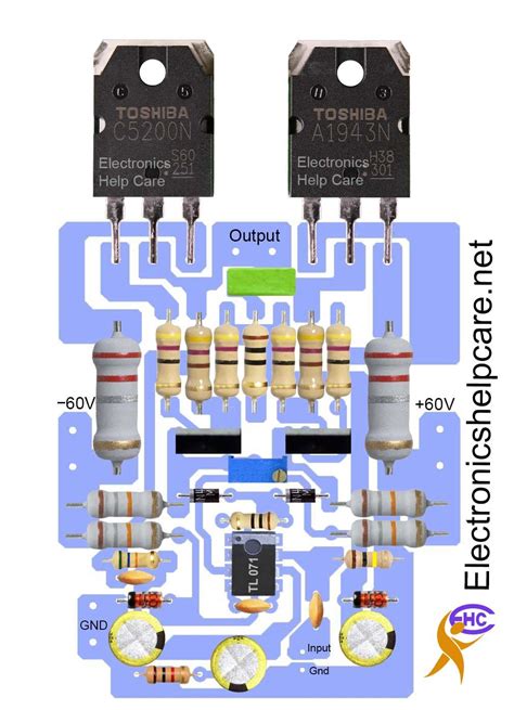 Pcb Layout Driver 150 Watts Using Transistors Electronics Help Care Electronic Circuit
