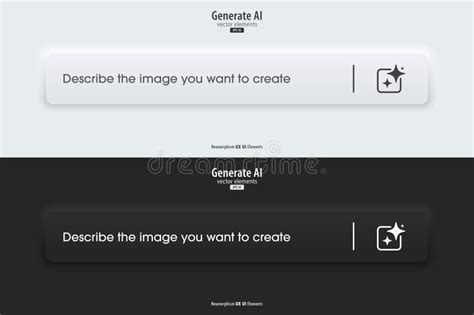 Generative Ai Bar Input Prompt As Commands For Create Black And White
