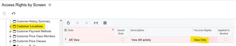 Inherited Access Rights For Form Elements • Everything Else • Acumatica
