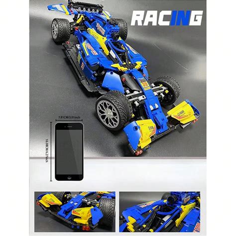 Assembly Formula Racing Car Model Toy Building Block Race Car Diy Kit