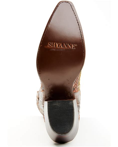 Shyanne Womens Cayenne Exotic Python Tall Western Boots Snip Toe Multi