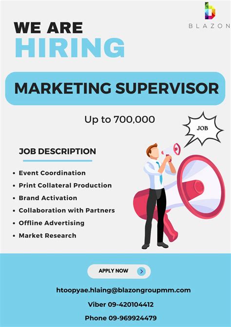 Htoo Pyae Hlaing On Linkedin Dear Marketing Connections Blazon Group Is Urgently Hiring