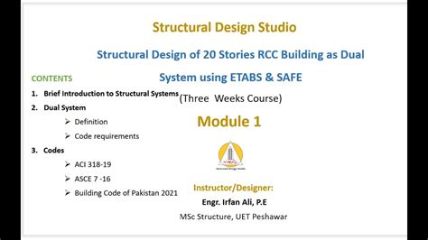 Module 1 Introduction To Dual System Seismic Design Categories Aci 318 19 Asce 7 16 Bcp