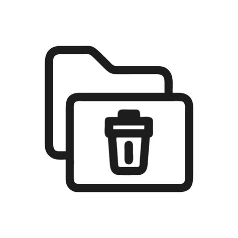 Essential Delete Folder Action Design For Workflow 54794478 Vector Art