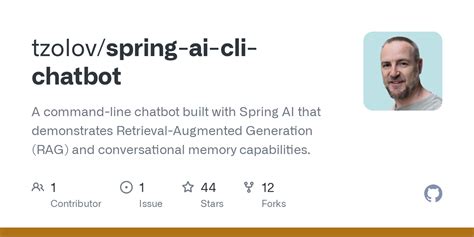 github tzolov spring ai cli chatbot a command line chatbot built