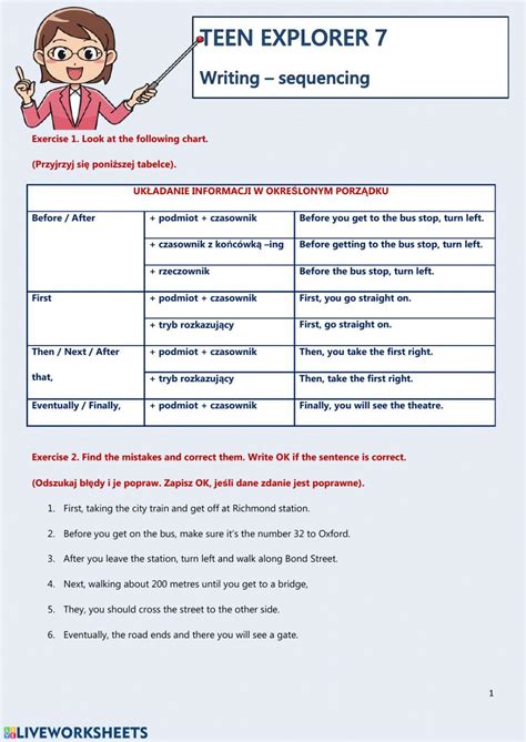 Writing Sequencing Worksheet Live Worksheets
