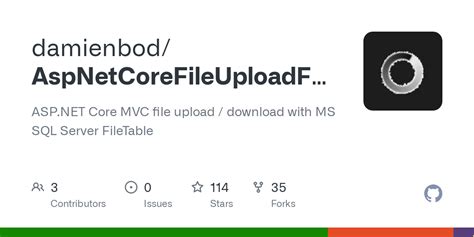 Github Damienbodaspnetcorefileuploadfiletable Aspnet Core Mvc File Upload Download With