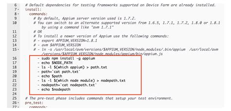 automated testing of android app with aws device farm