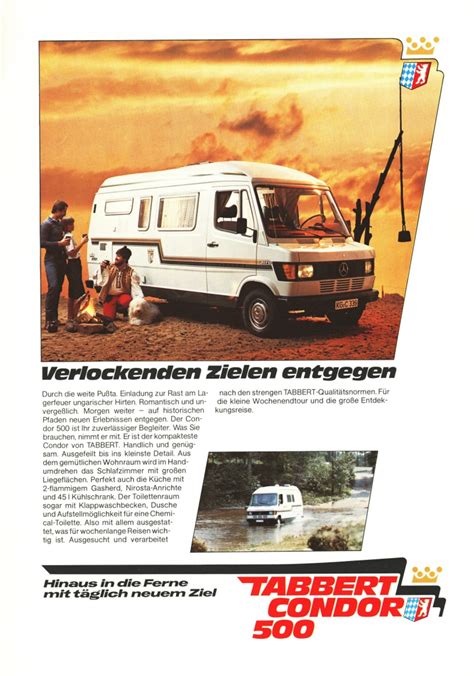 Tabbert Condor 500 Unterlagen Tabbert