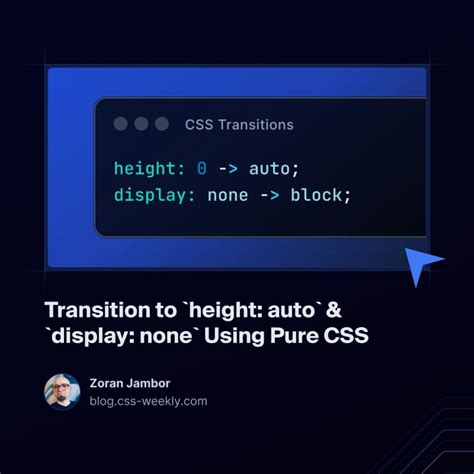 Css Transitions Can Be Tricky With Intrinsic Sizes Like `auto` And
