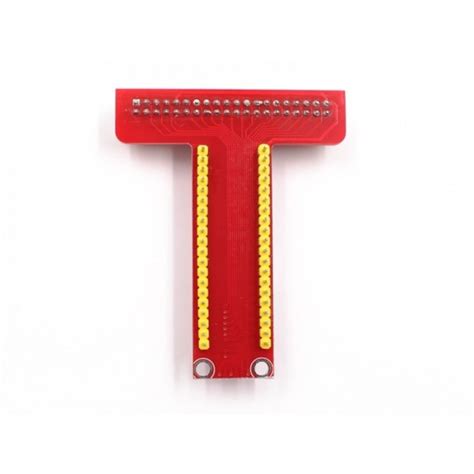 Buy 40 Pin T Type GPIO Extension Board For Raspberry Pi Red Online In India At HUBTRONICS In