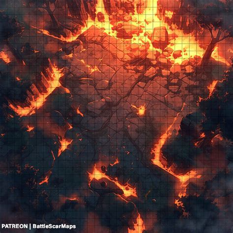 Hellish Forest Battle Map Dnd Battle Map Dandd Battlemap Dungeons And