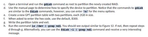 a open a termınal use the mdadm utility to create a