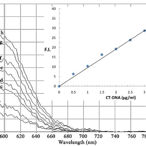 Standard Curve Of Ct Dna After Binding With A Fixed Concentration Of