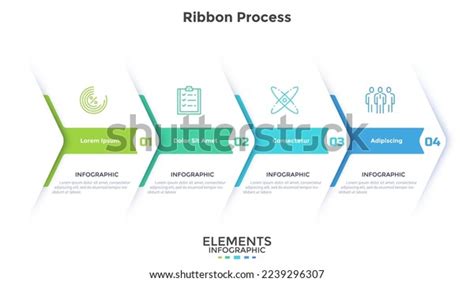 Progress Bar 4 Overlaying Paper White Stock Vector Royalty Free