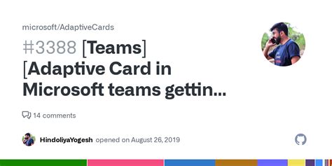 Teams Adaptive Card In Microsoft Teams Getting Trimmed Issue Microsoft