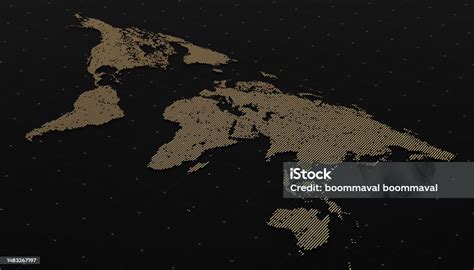 부유한 금색 검은 세계 지도 사업 금융의 개념은 고립된 배경이다 3d 그림 0명에 대한 스톡 사진 및 기타 이미지 0명 3차원 형태 개념 Istock