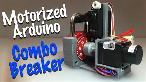diy motorized combo lock cracking device electronics