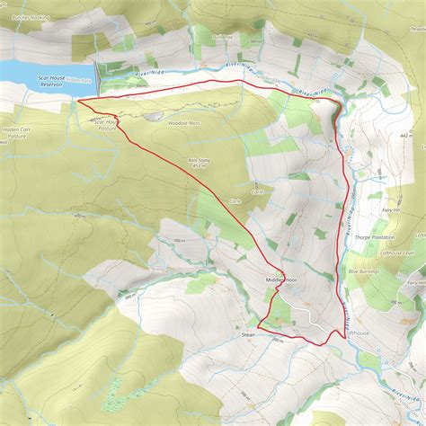 Middlesmoor Nidderdale Way Scar House Reservoir And How Stean