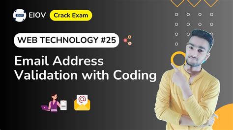 Email Address Validation In Javascript With Easy Code Explanation Web Technology Youtube