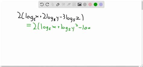 SOLVED Combining Logarithmic Expressions Use The Laws Of Logarithms To Combine The Expression