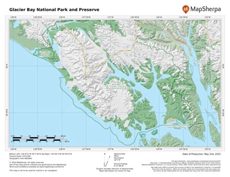 Glacier Bay National Park Map Location Trails And More