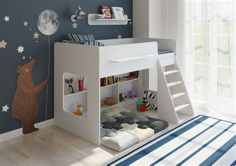 Детская кровать RIDGIMMI , 160х80 см, кровать чердак, игровая зон с ...