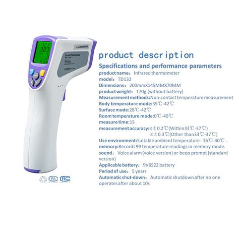 Digital Infrared Thermometer Temperature Gauge Non Vicedeal