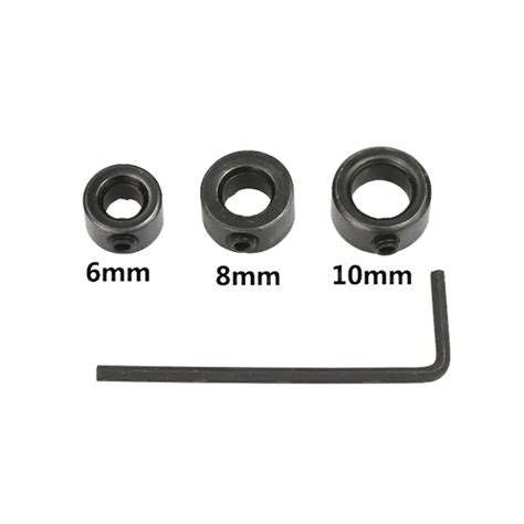 3 16mm Drill Bit Shaft Depth Stop Collars Woodwork Grandado
