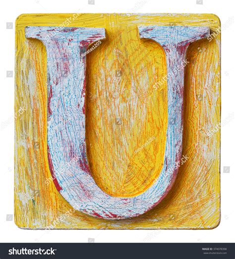 Wooden Alphabet Block Letter U Stock Photo Shutterstock