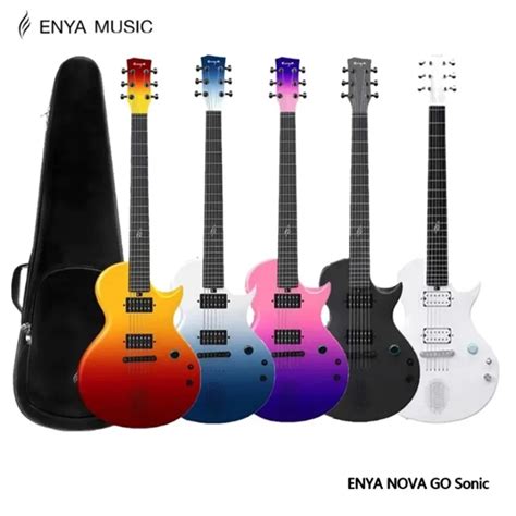 Электрическая гитара ENYA Nova Go Sonic из углеродного волокна с сумкой ...