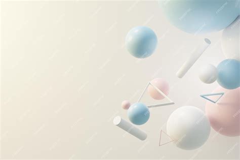 premium photo 3d render of pastel ball soaps bubbles blobs that