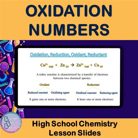 Oxidation Numbers PowerPoint Lesson Slides High Babe Chemistry Reduction Made By Teachers