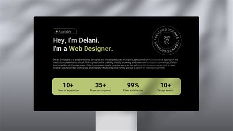 Dark One Page Self Introduction Portfolio Presentation 3 Styles