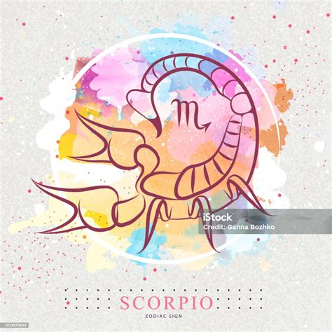 점성술 전갈 자리 조디악 기호현대 마법 마술 카드 전갈 로고 디자인 갈고리 발톱에 대한 스톡 벡터 아트 및 기타 이미지 갈고리 발톱 꿈꾸기 동화 Istock